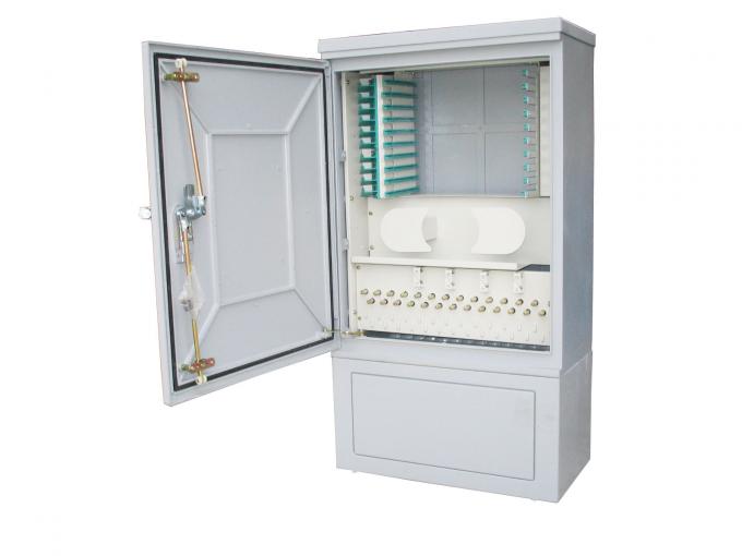144 Cores Cross Connection Cabinet Cold-Rolled Steel , High Performance