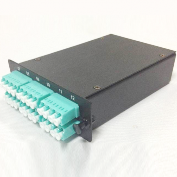 Cold Rolled MPO-LC 0.9mm 24 Port OM3 Mpo Patch Panel