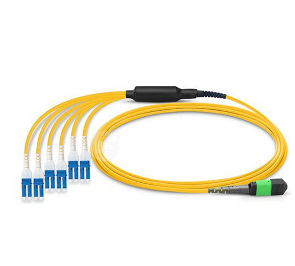 MPO To LC Breakout Cable 8 Core 12 Core Or 24 Core