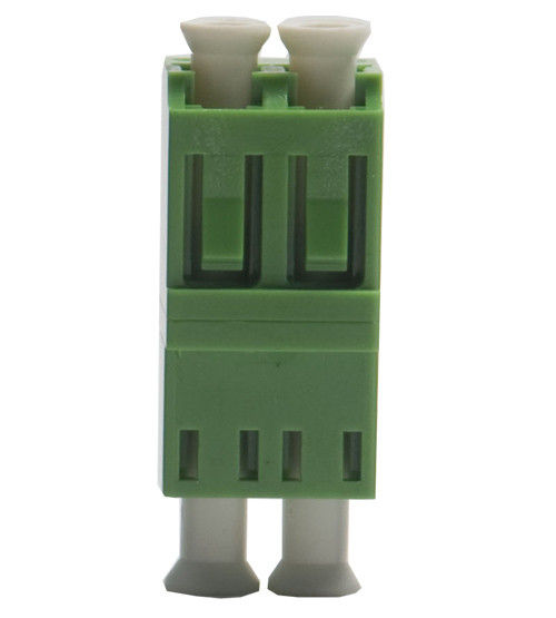 Green color Plastic APC / UPC SM / MM LC Fiber Optic Connector Adapters