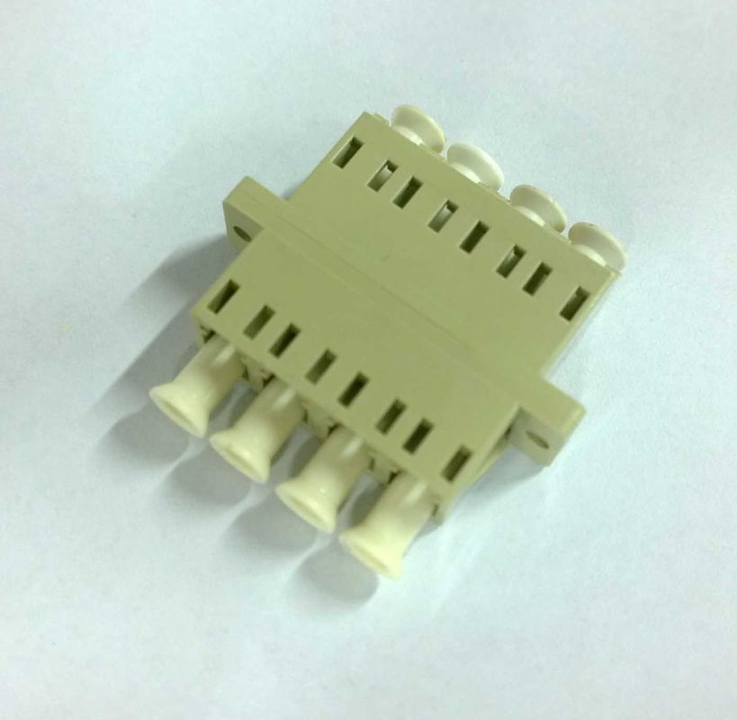 Quadruple Type Lc Upc Multi Mode Fiber Optic Coupler Beige Or Aqua
