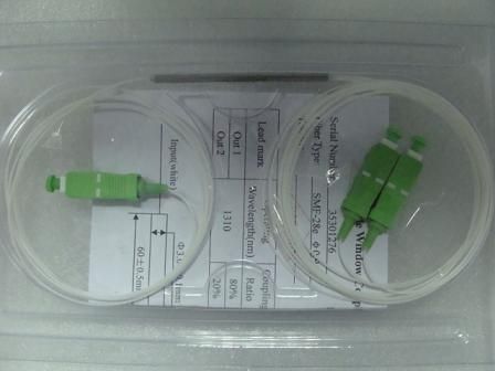 Return Loss>45dB 1310 / 1550nm 1×2 Various coupling splitting ratios ...