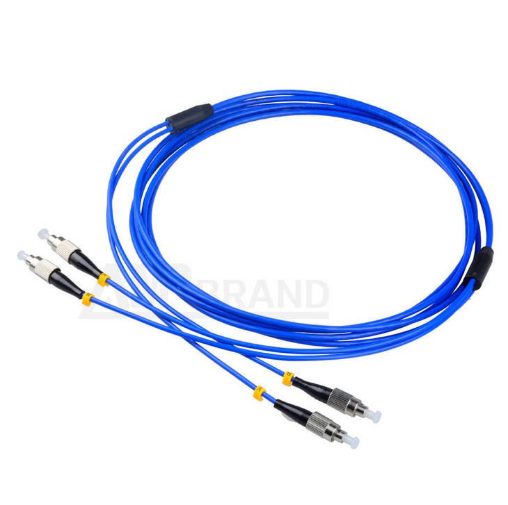 LSZH Blue Armored Fiber Optic Patch Cord FC-FC singlemode G652D 9/125 ...
