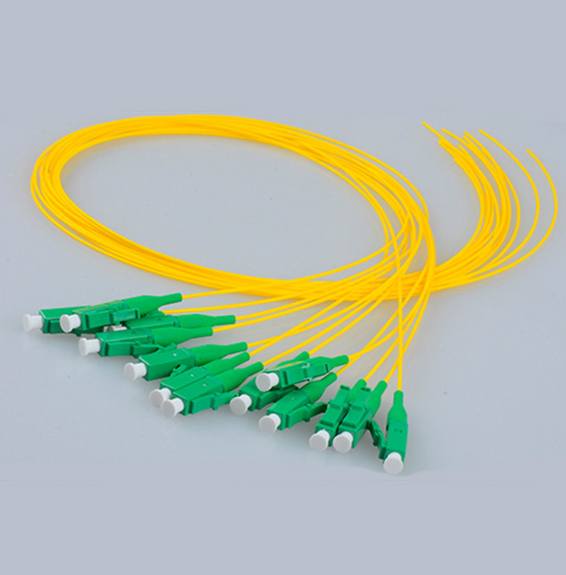 Simplex Optical fiber optic pigtail , LC/APC singlemode 2.0mm yellow ...