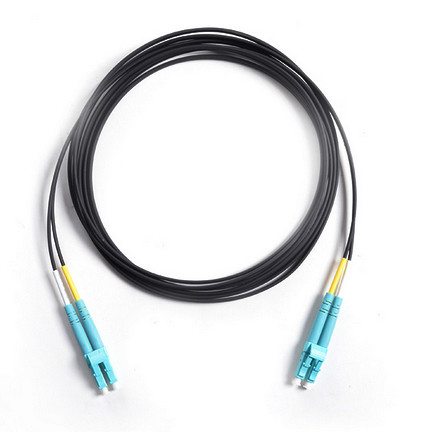 Drop Cable Corning Optical Fiber Patch Cord LC/UPC To LC/UPC OM3 50/125 ...