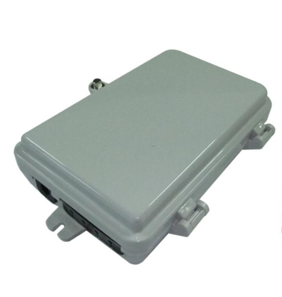 SC adapter Waterproof FTTH Fiber Optic Terminal Box , 4 drop cable ports