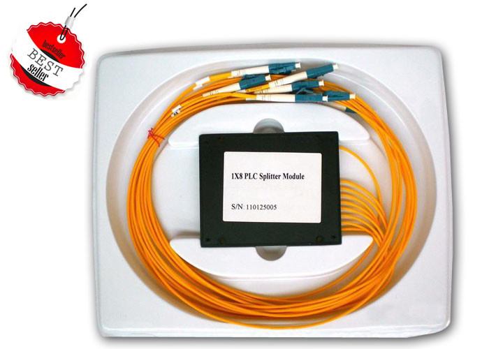 Single Mode and Multi Mode 1×8 PLC Fiber Optic Splitter for Network ...