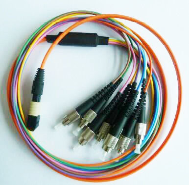 International standard US Conec MPO to FC Harness & Fanout Cable Assemblies