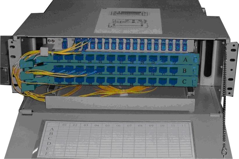 19'' Standard 4U 36 Cores Fiber Optic ODF Unit Box